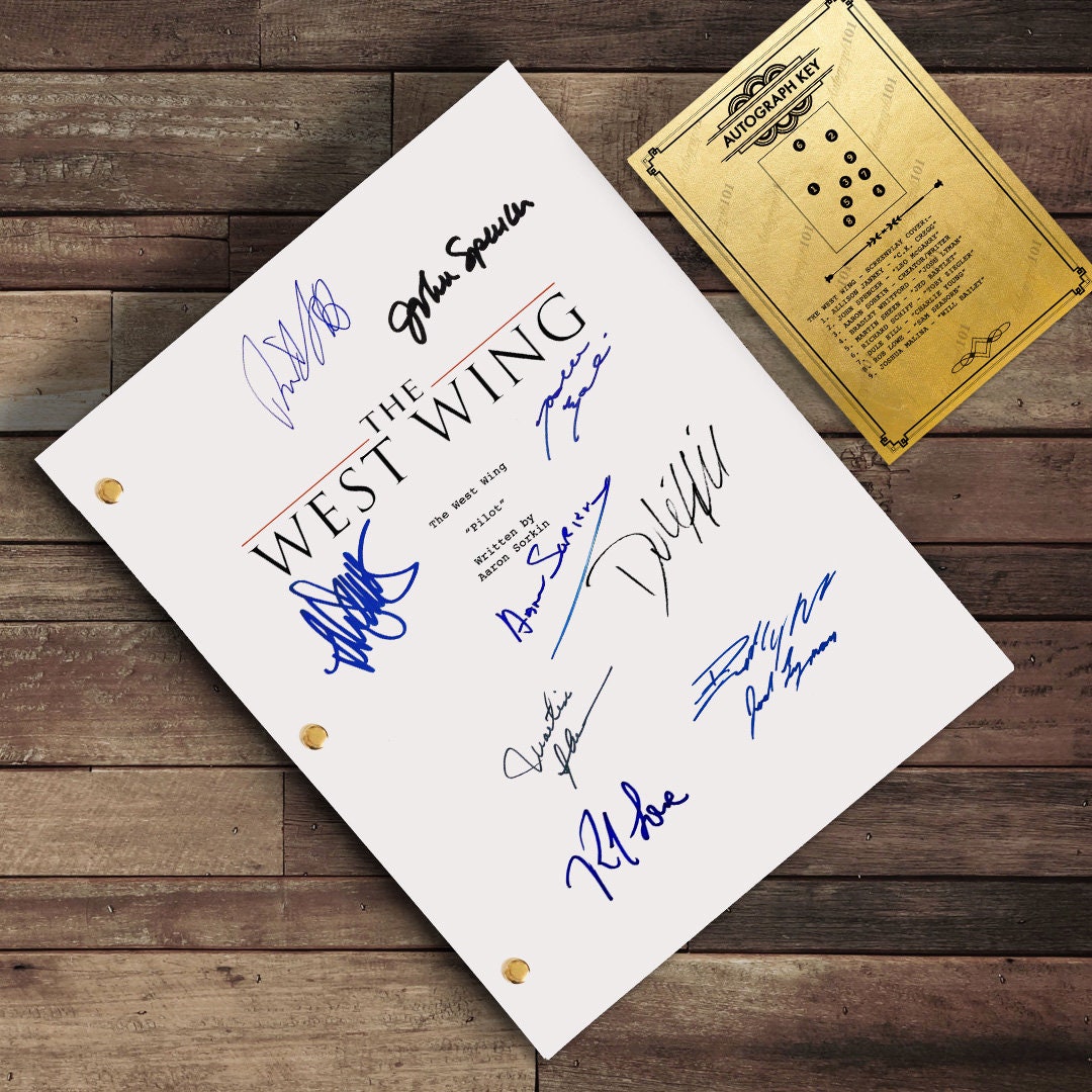 The West Wing TV Script Signed Autograph Screenplay Allison - Etsy