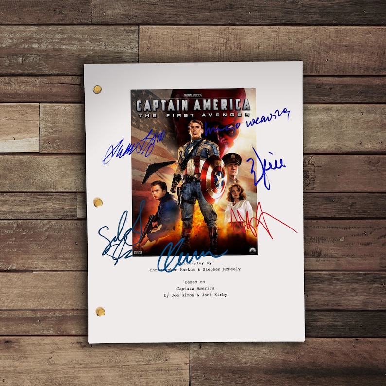 Captain America First Avenger Movie Script Sign Sign - Etsy France
