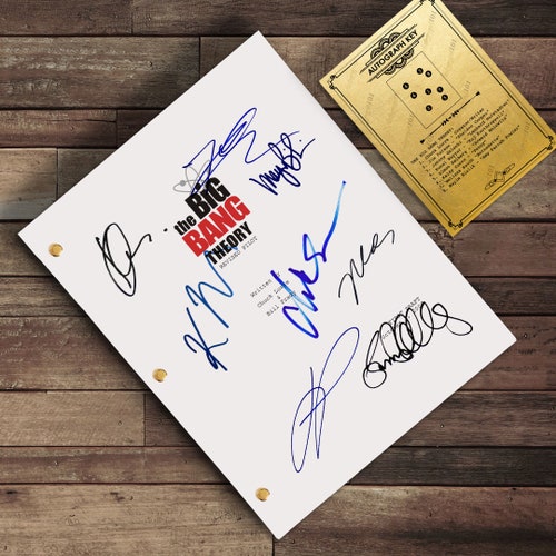 The Big Bang Theory Tv Signed Script Autograph Screenplay Jim Etsy