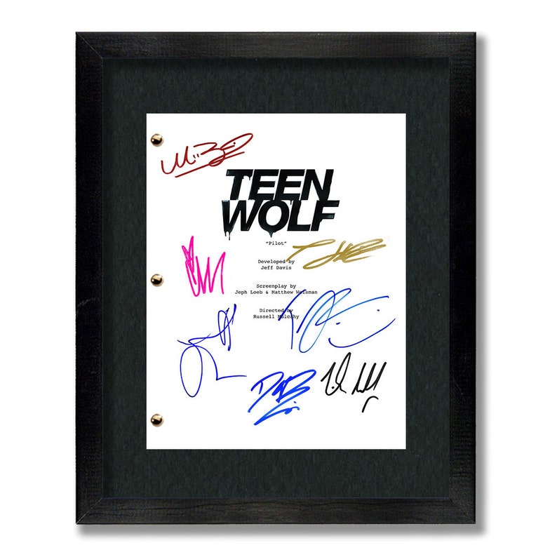 Teen Wolf TV Script Signed Autograph Card Scott Mccall - Etsy