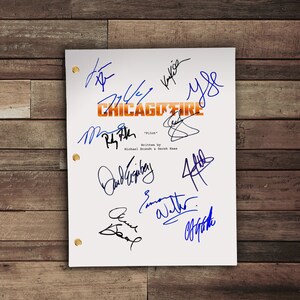 Chicago Fire TV Script Signed Autograph Screenplay Kelly Severide ...