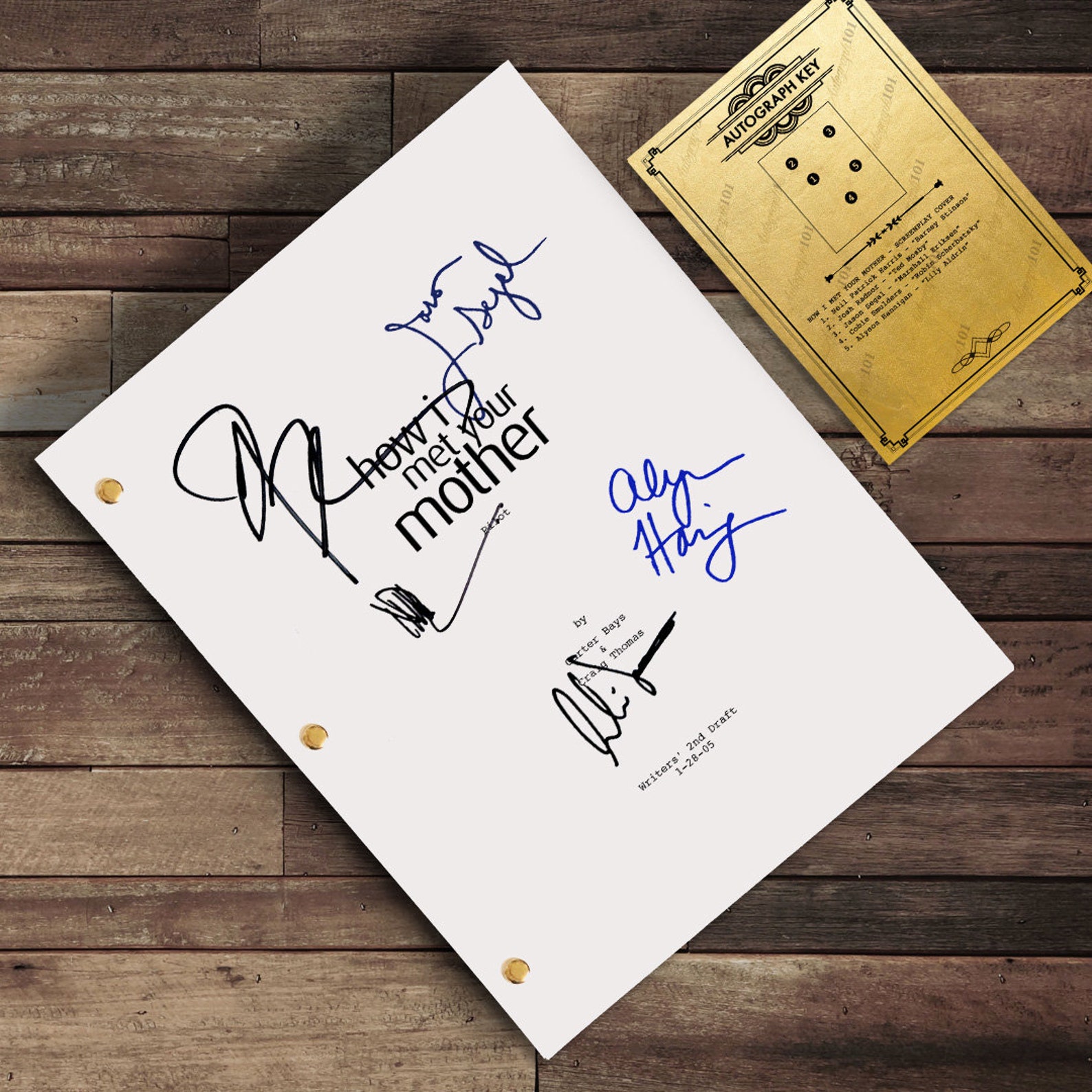 How I Met Your Mother TV Show Script Signed Autograph Screenplay HIMYM ...