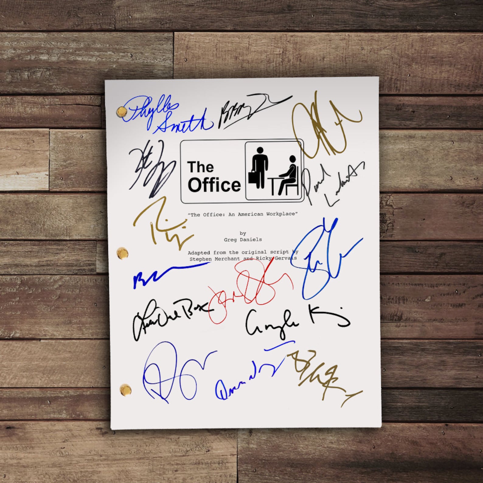 The Office TV Pilot Signed Script Autograph Screenplay | Etsy