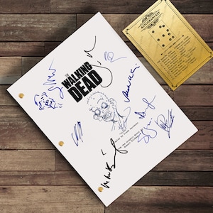 The Walking Dead TV Show Signed Script Autograph Card Andrew Lincoln ...