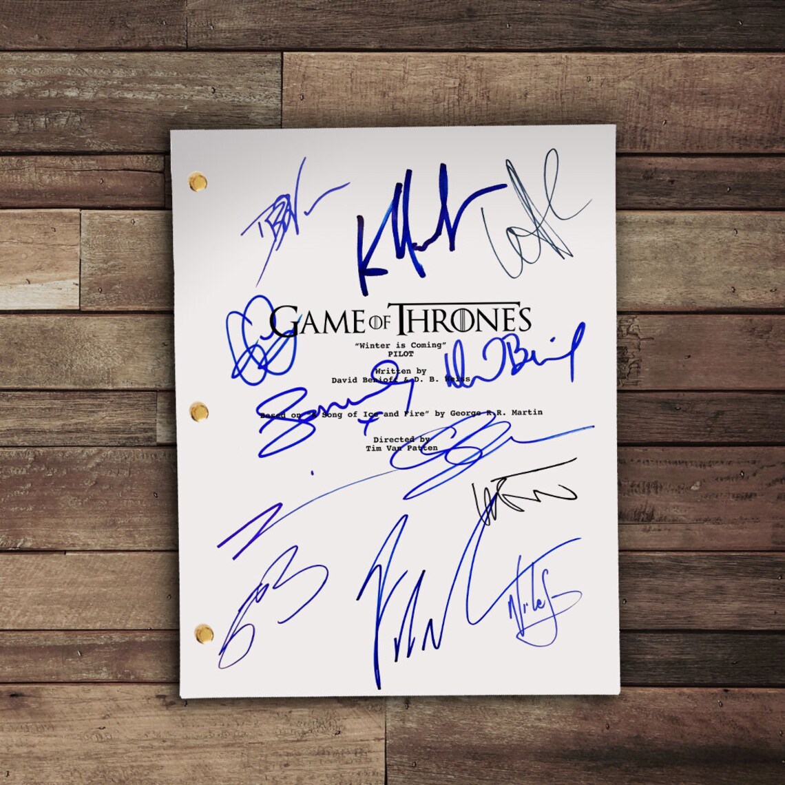 Game of Thrones TV Signed Script Autograph Screenplay Daenerys - Etsy