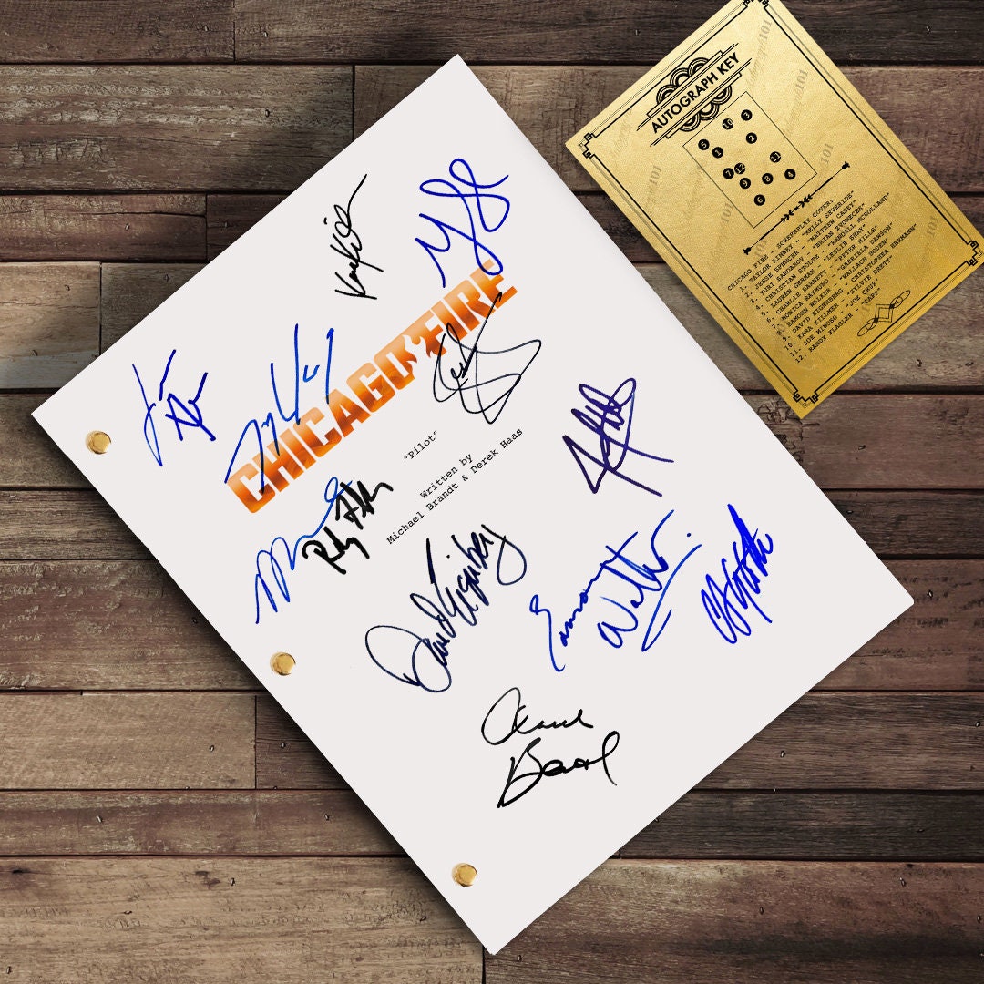 Chicago Fire TV Script Signed Autograph Screenplay Kelly Severide ...