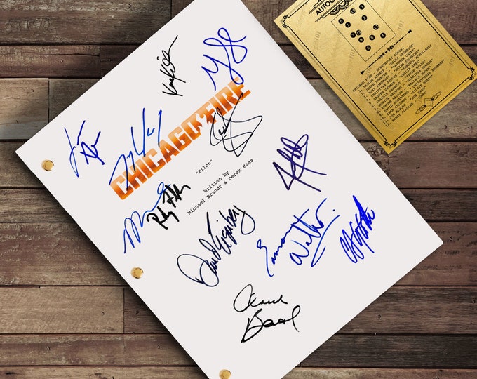 Chicago Fire TV Script Signed Autograph Screenplay Kelly - Etsy