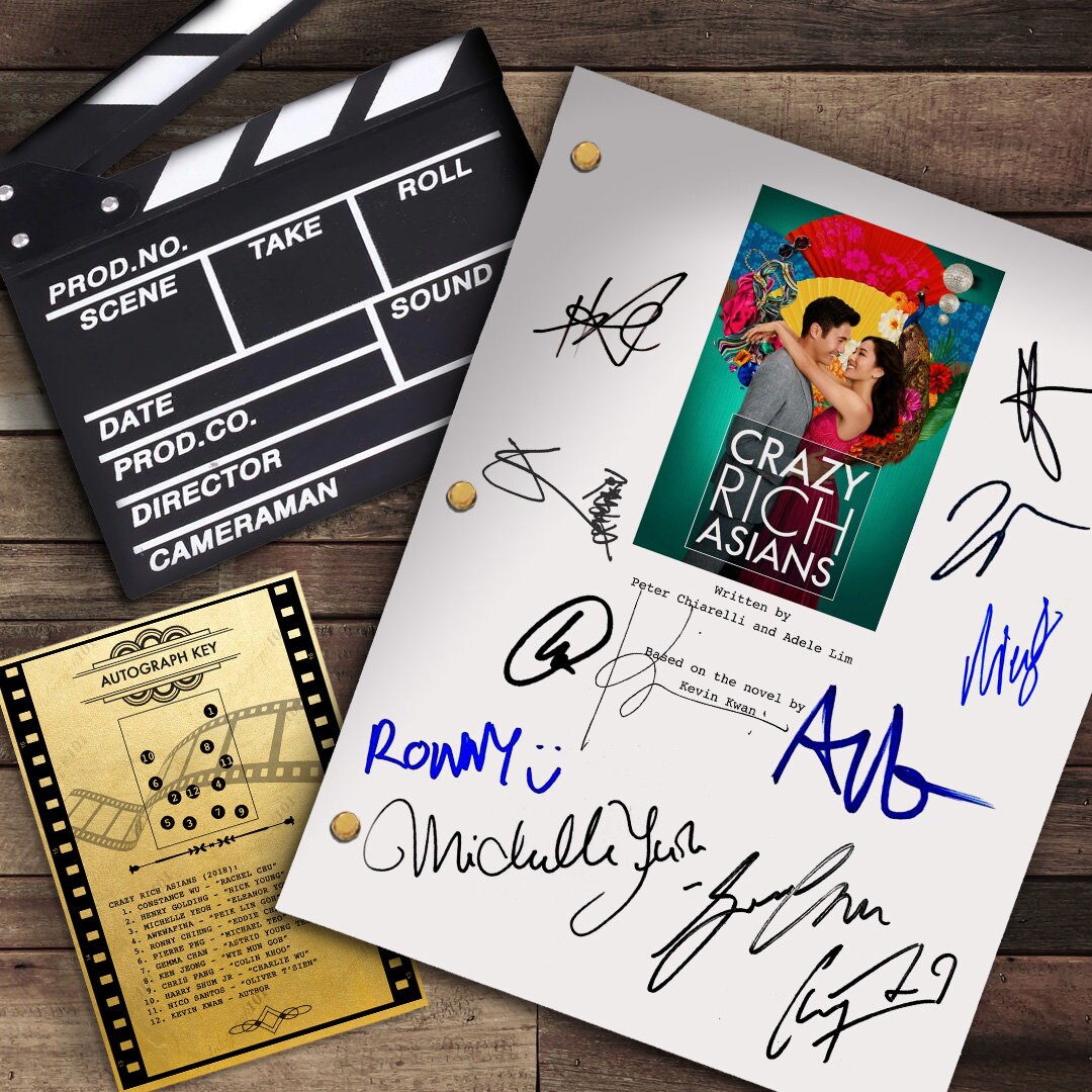Crazy Rich Asians Movie Film Script Sign Autograph - Constance Wu ...