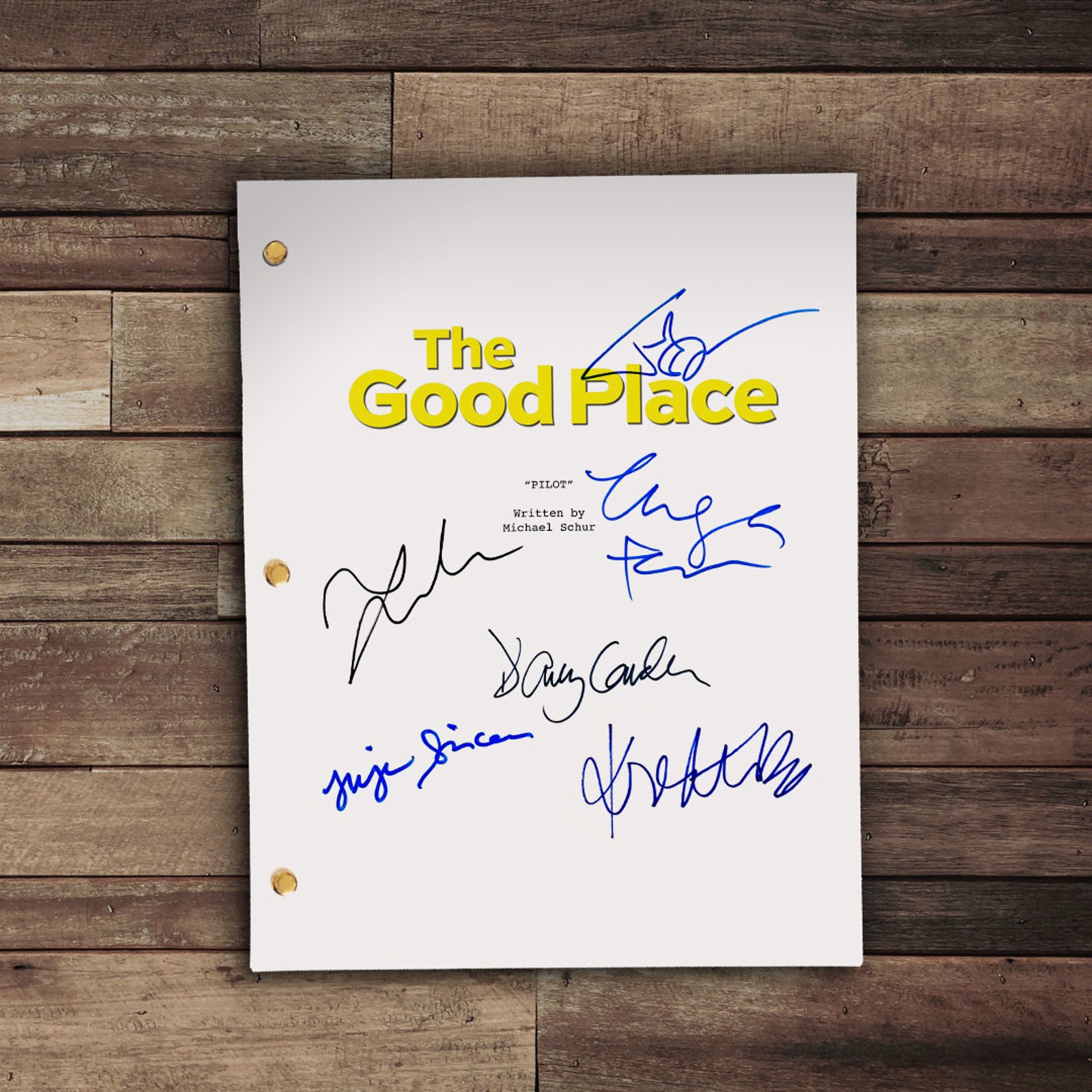 The Good Place TV Signed Script Autograph Screenplay Kristen | Etsy