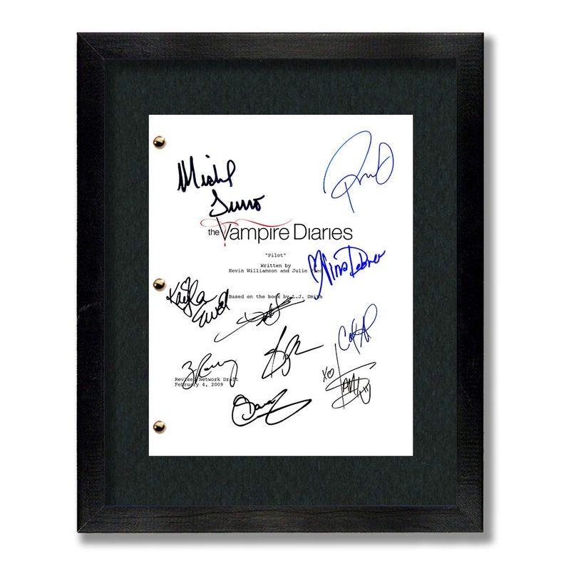 Vampire Diaries TV Script Autograph Card - Stefan Salvatore, Damon ...