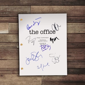 The Office TV Show Script Signed Autograph Screenplay Card Steve Carell ...