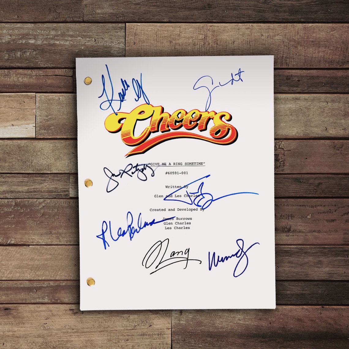 Cheers 1980s TV Signed Script Autograph Screenplay Ted | Etsy