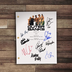 Outer Banks TV Show Script - Signed Cast Autograph TV Series Reprint ...
