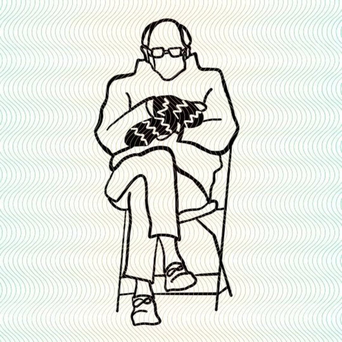 Bernie Sanders Inauguration Mittens PNG Printable - Easy to Use - Etsy