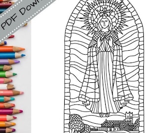 Our Lady of Guadalupe Coloring Page for Catholic Kids - Etsy