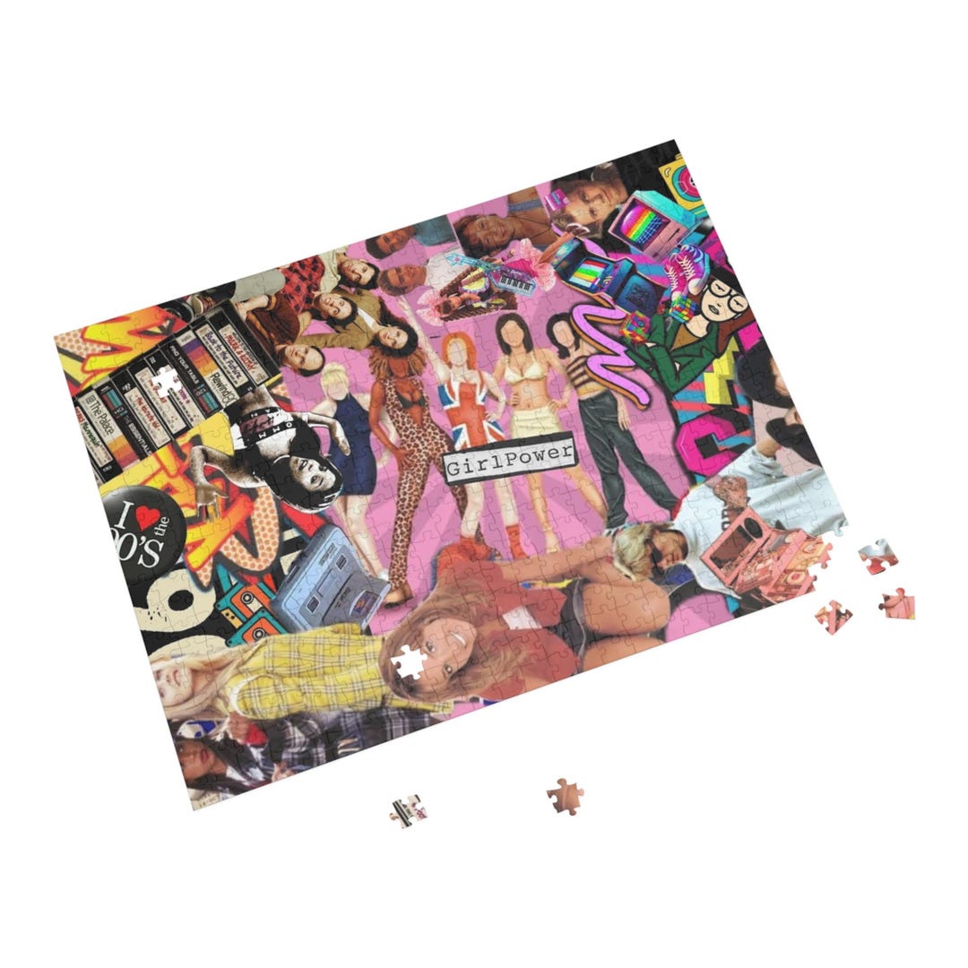 Millennial 90s Collage Puzzle - 96/252/500/1000 Pieces | Retro Games ...
