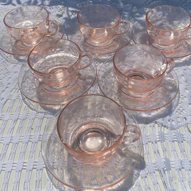 Hazel Atlas Pink - Etsy