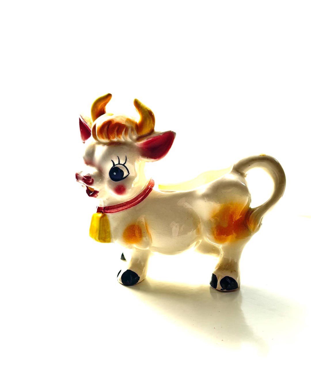 Ceramic Creamer Cow Pitcher/fun Farmhouse Design - Etsy