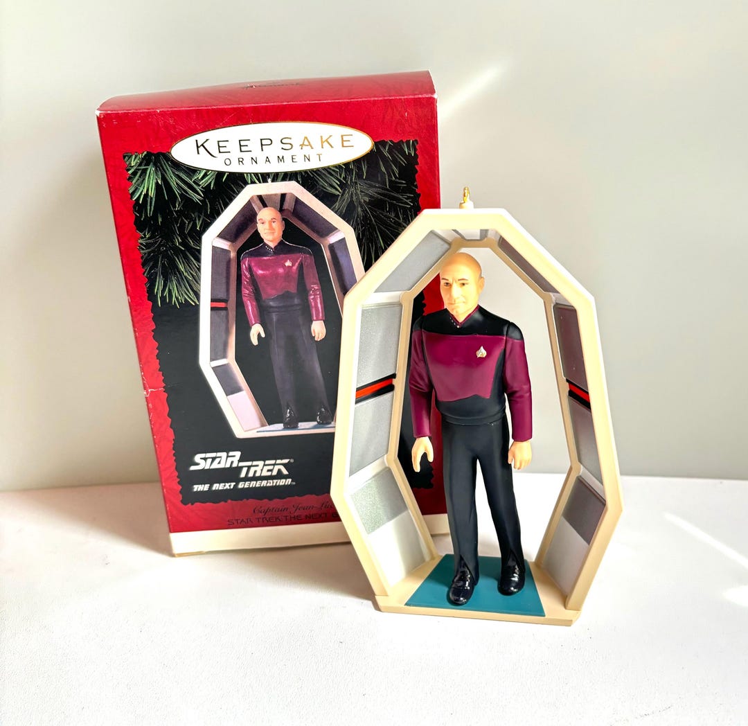 Hallmark Star Trek Captain Picard/1995 Christmas Ornament/the Next ...