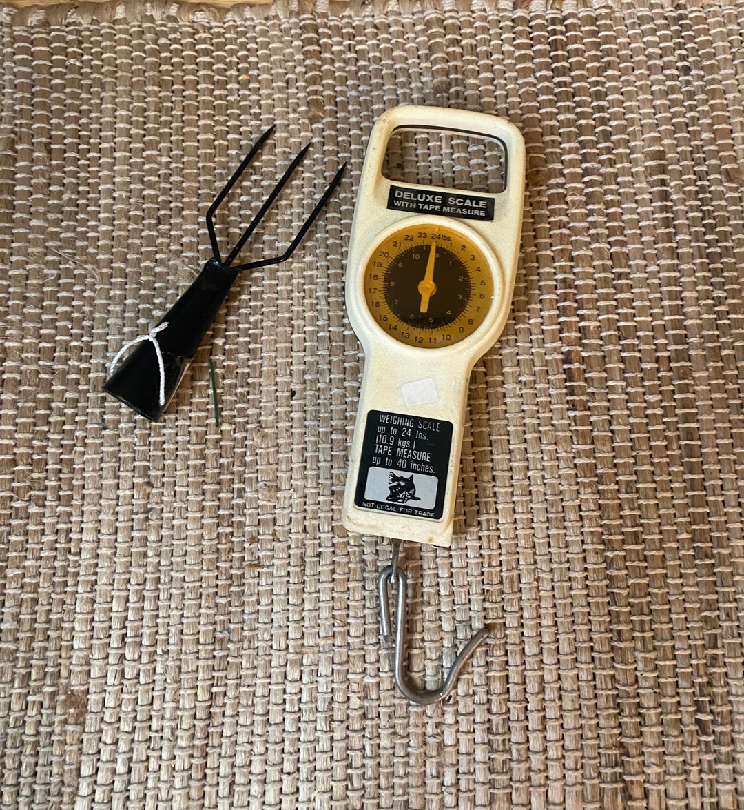 Vintage Frog or Fish 3 Prong Spear Head With Weight Scale and Tape ...