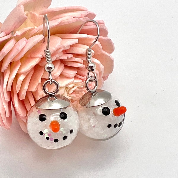 Snowman Earrings - Etsy
