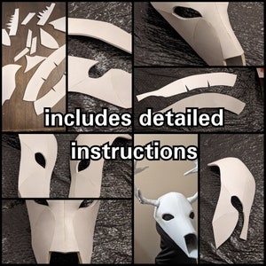 Deer Skull Wendigo Mask Pattern for Foam - Etsy