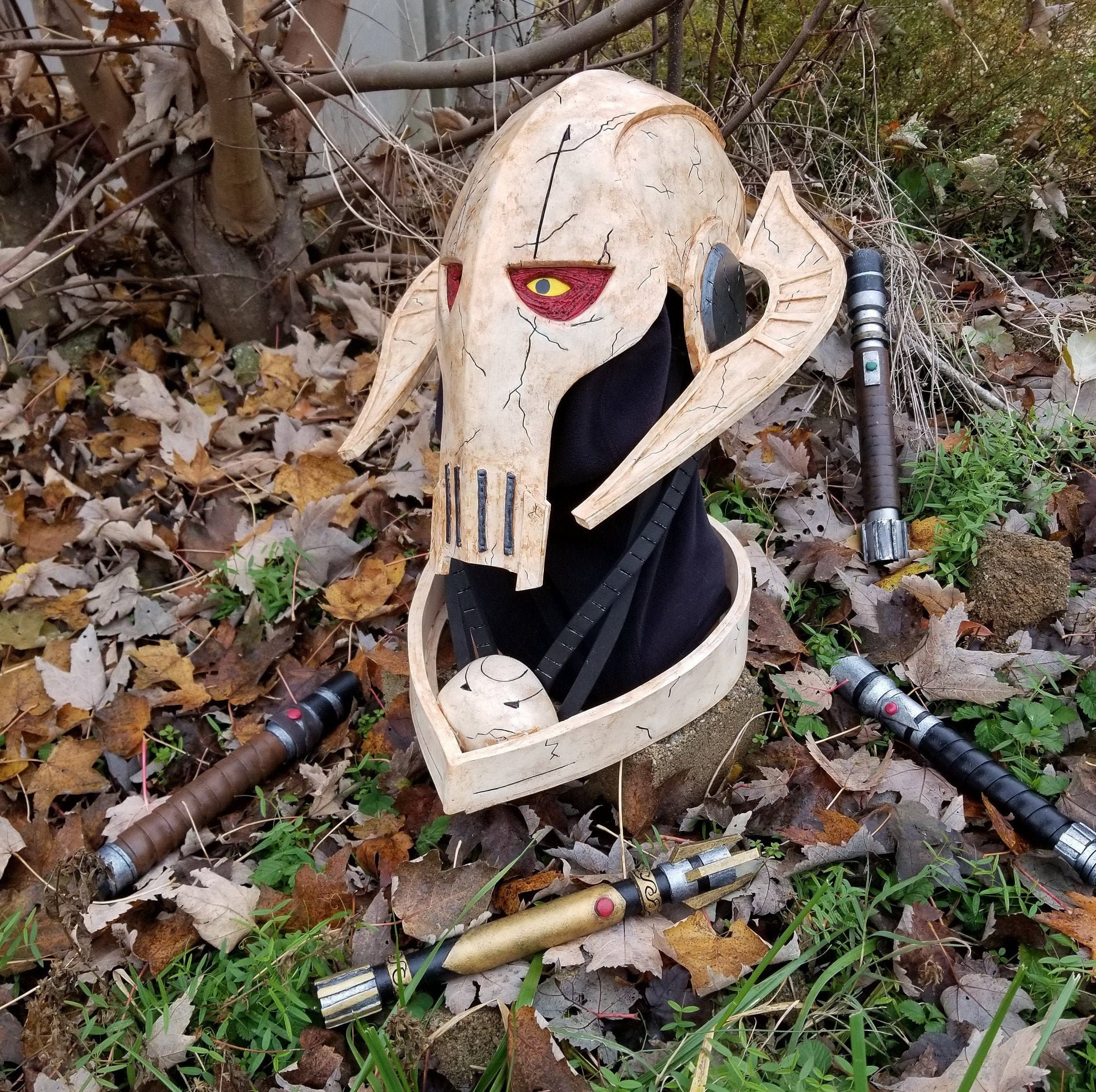 General Grievous Mask Template for EVA Foam Etsy