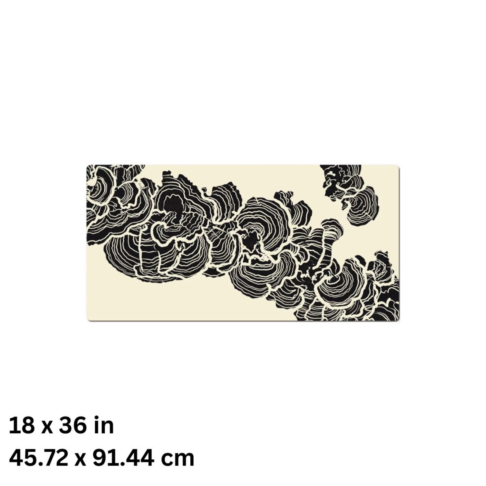Mushroom Non-slip Desk Mat, Fungi Desk Pad, Botanical Desk Mat ...