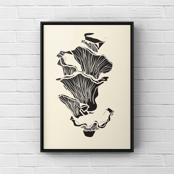 Mushroom Print - Etsy UK