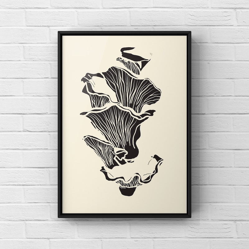Mushroom Print - Etsy UK