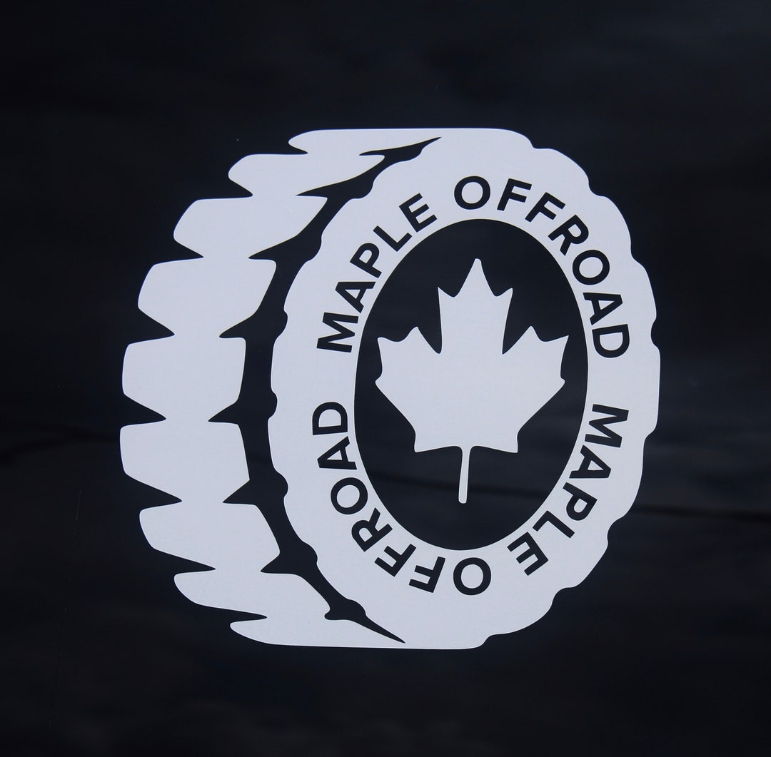 Maple Offroad White Tire Logo Vinyl Decal - Etsy