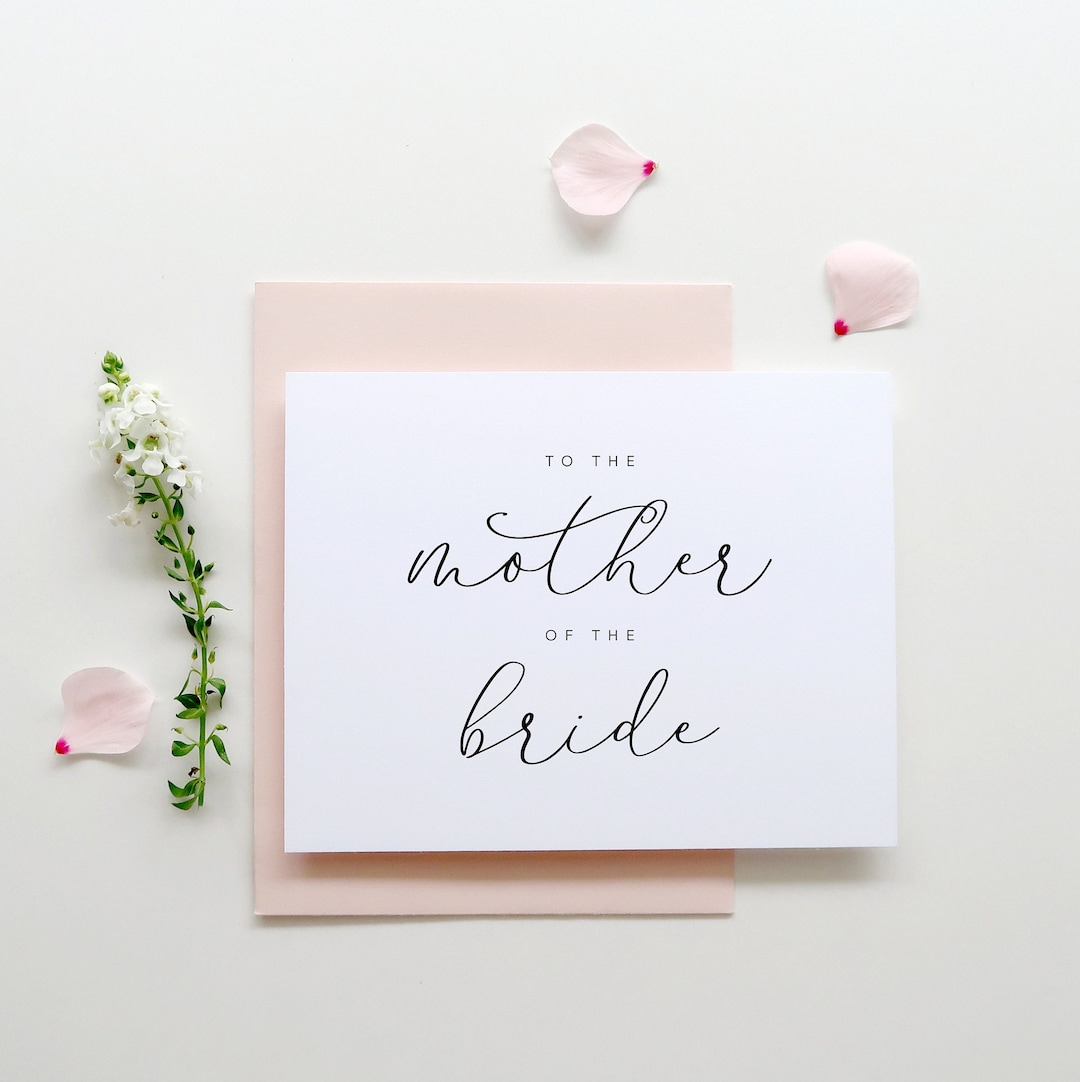 To the Mother of the Bride Card. Mother of the Bride Card. Wedding Card ...