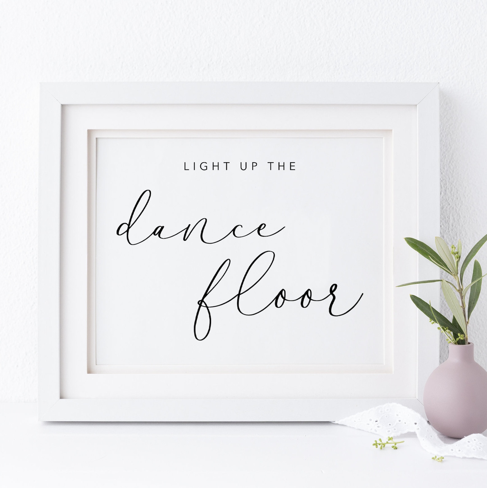 Light up the Dance Floor Sign. Glow Sticks Wedding Sign. Glow Sticks ...