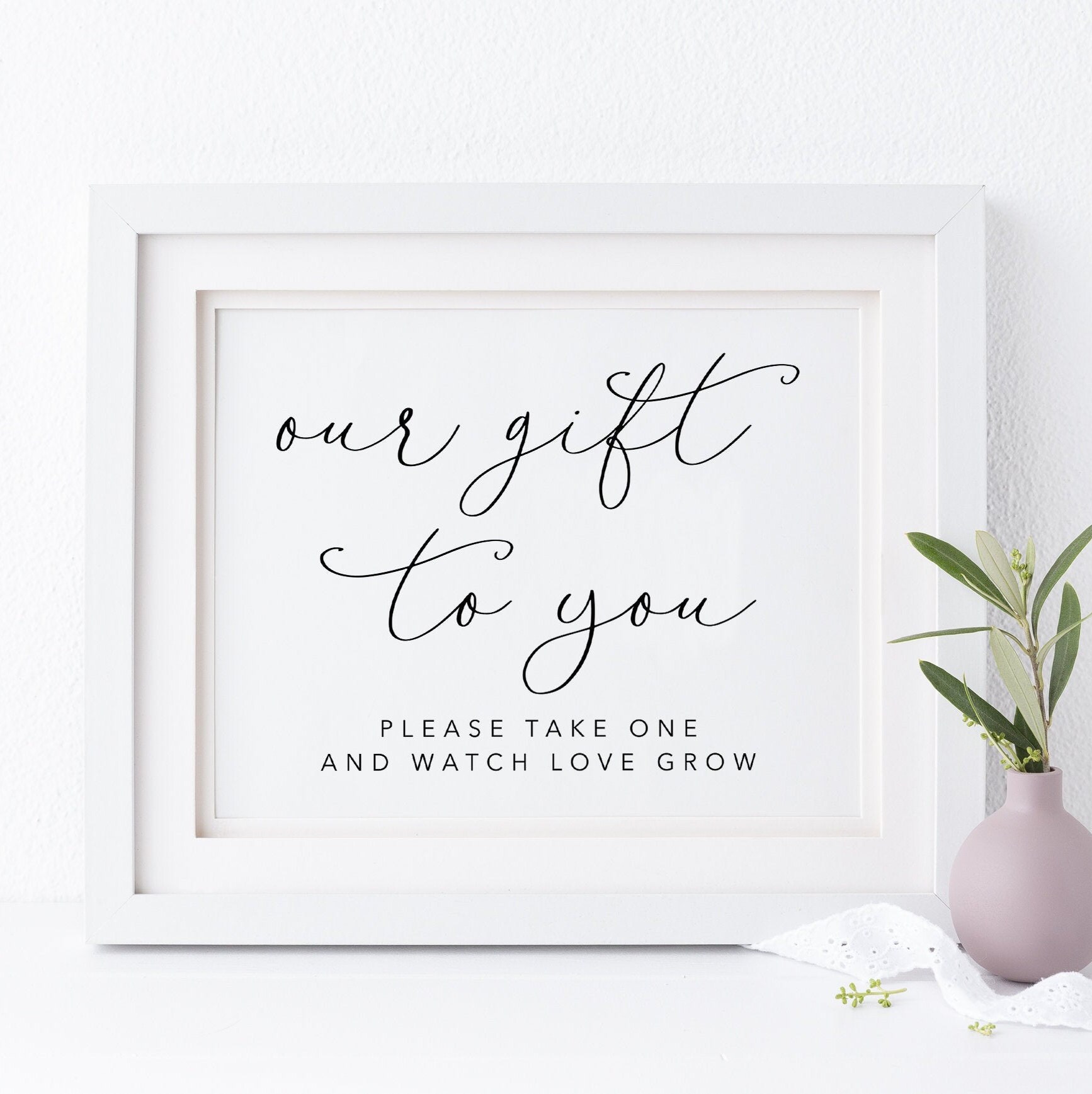 Our Gift To You Sign. Wedding Sign. Wedding Favors. Wedding | Etsy