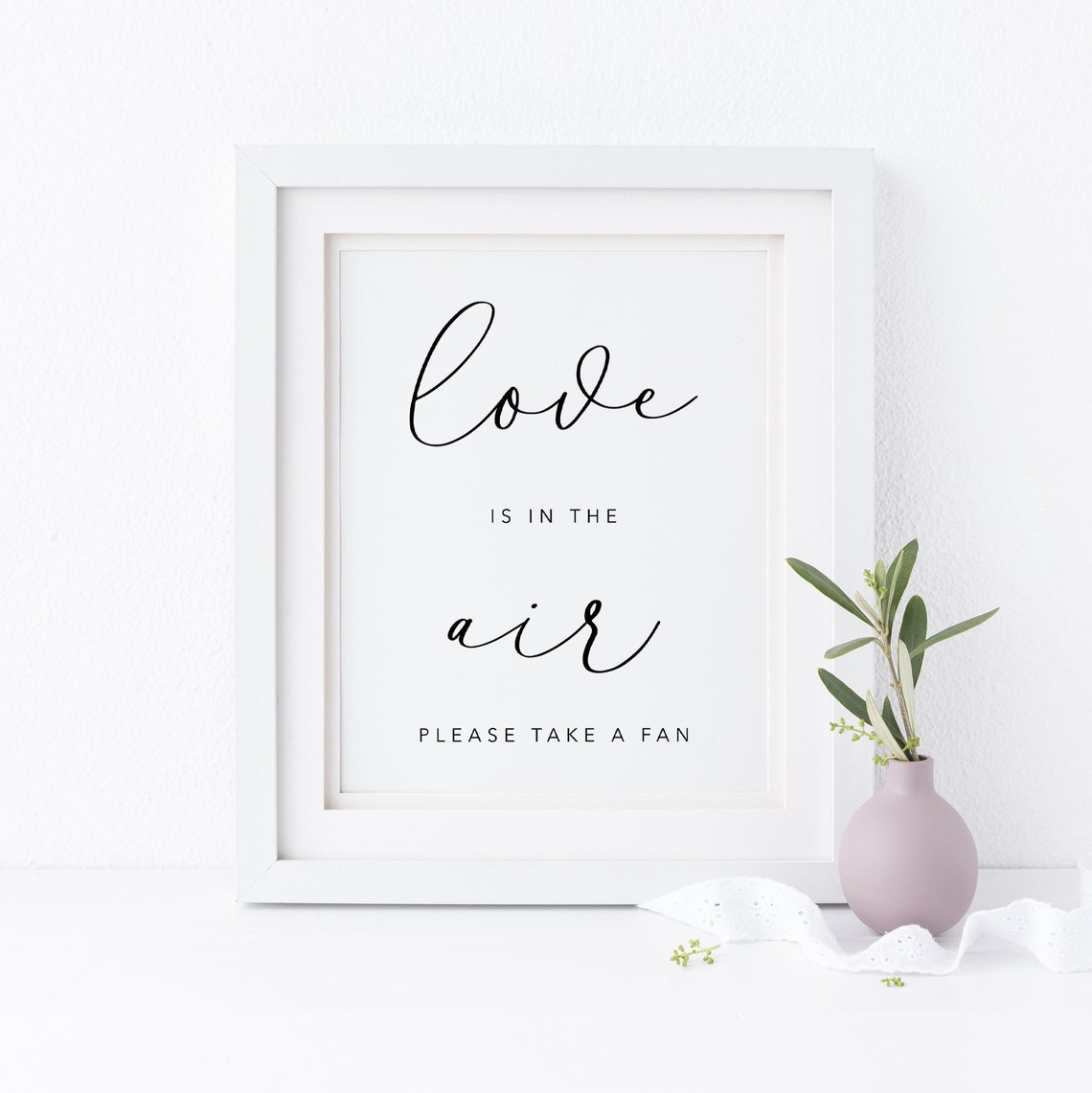 Love is in the Air Please Take A Fan. Fans Sign. Wedding Fans - Etsy