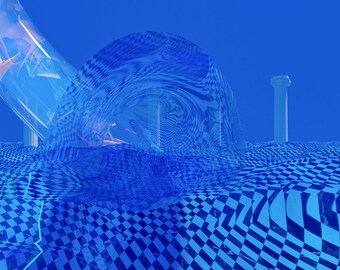 Atolprotected Vaporwave Aesthetic Digital Art Print - Etsy