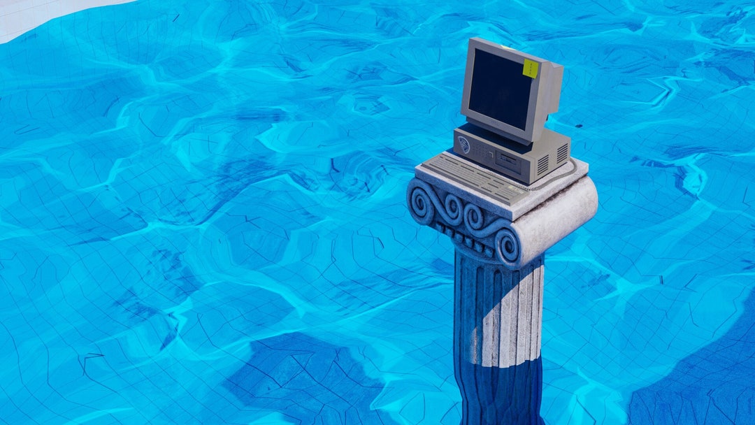 Modemlife - Vaporwave Aesthetic Digital Art Print - Etsy