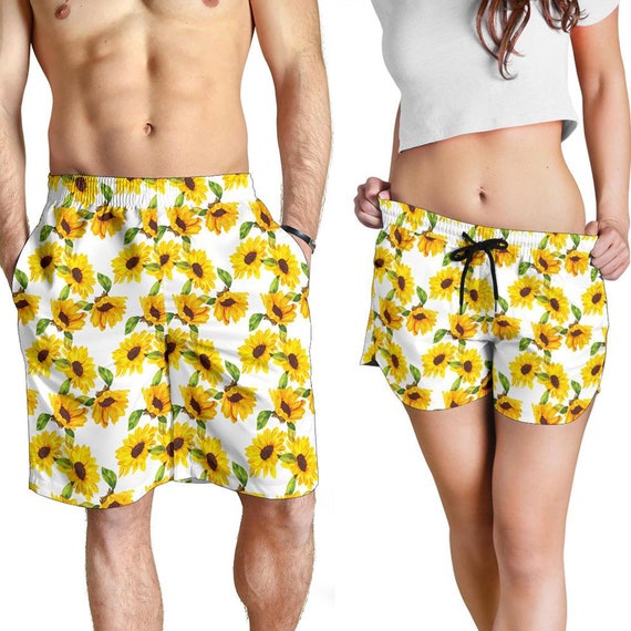 Sunflower Print Shorts