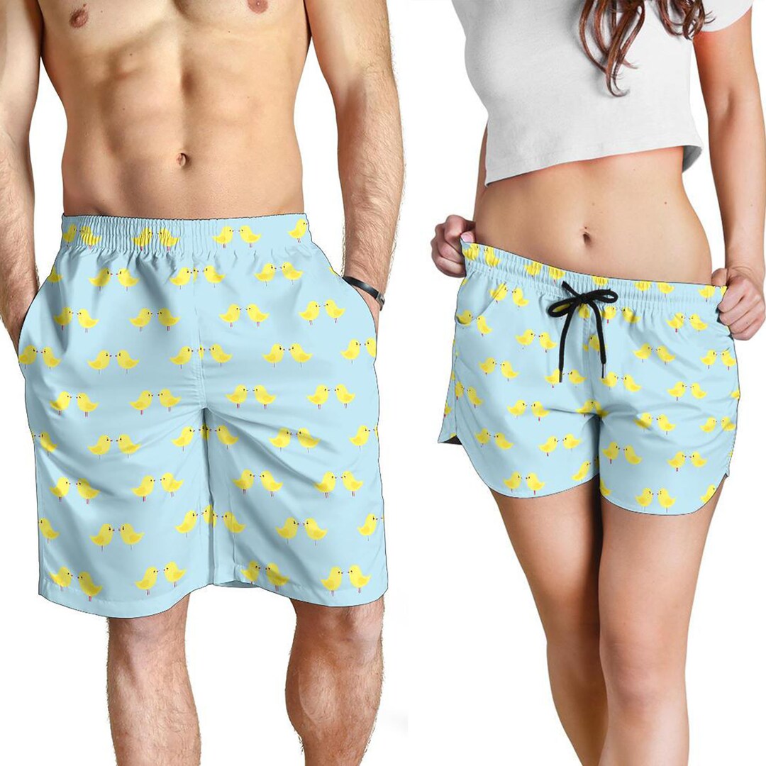 Chick Shorts Chicken Pattern Swim Shorts for Women / Men - Etsy UK