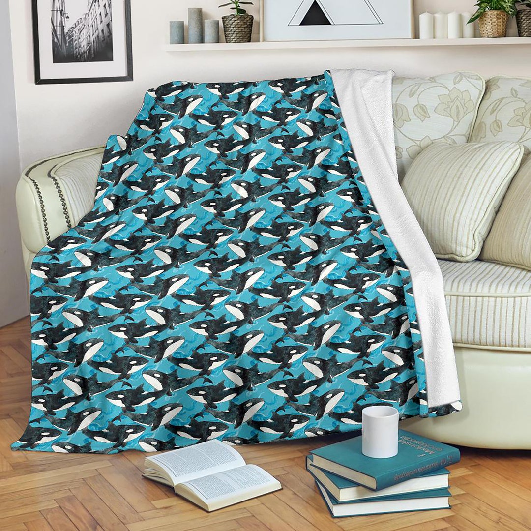 Cute Orca Blanket Orca Throw Blanket Orca Fleece Blanket - Etsy