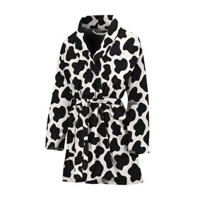 Cow Print Bathrobe Cow Pattern Bath Robe for Women / Men - Etsy