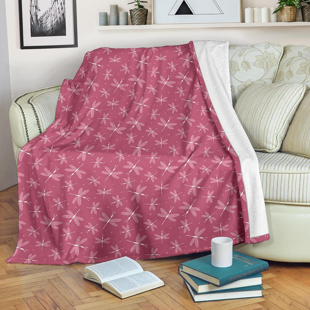 Cute Dragonfly Blanket Dragonfly Throw Blanket Dragonfly - Etsy