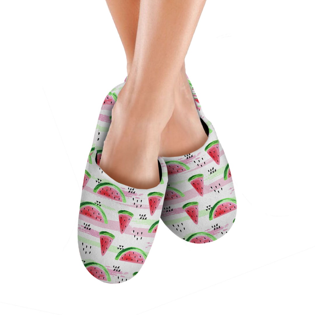 Watermelon Slippers Watermelon Pattern Slippers Cute Fruit Slippers for ...