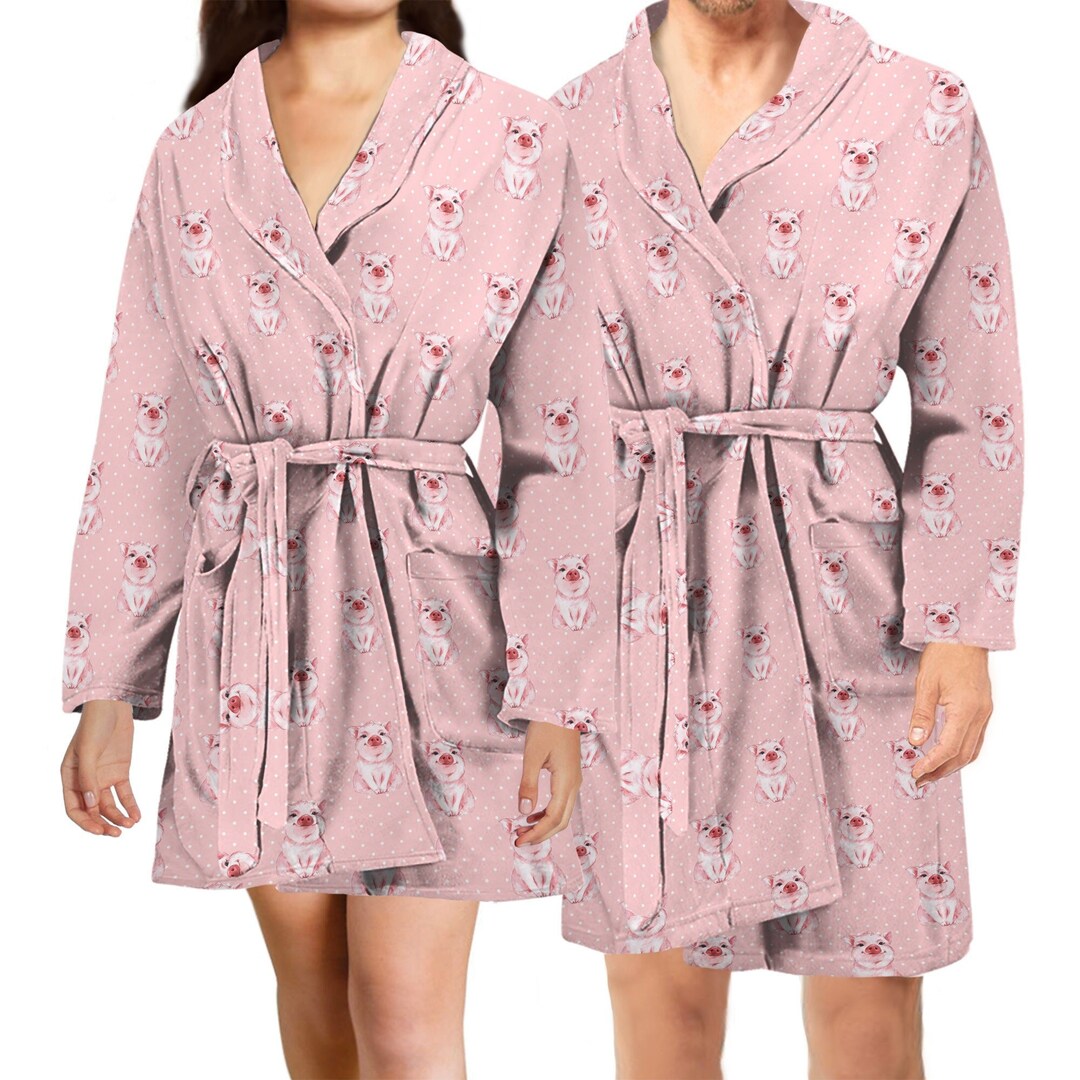 Pig Bathrobe Pig Pattern Bath Robe for Women / Men Pig - Etsy