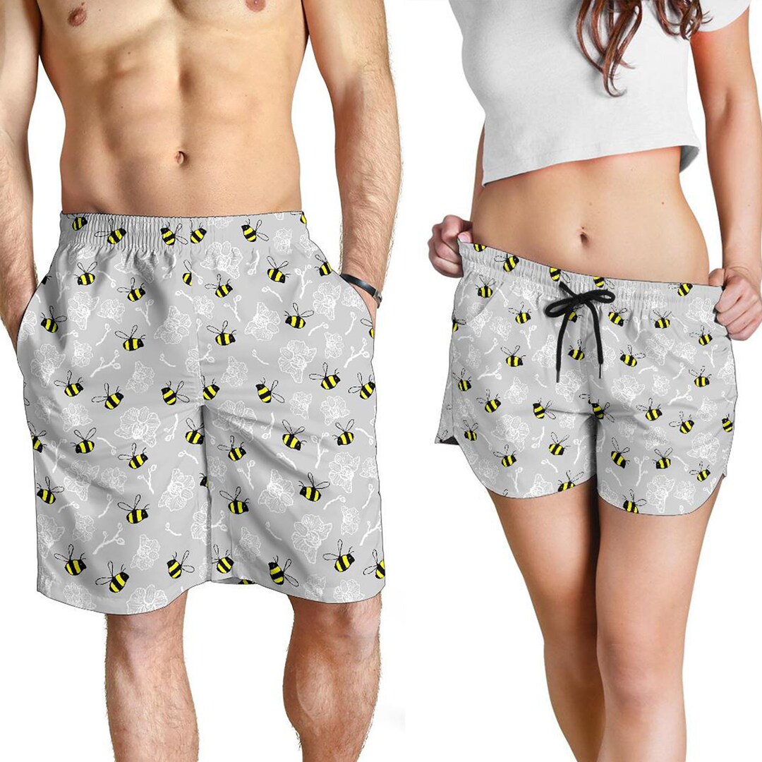 Bee Shorts Bee Pattern Swim Shorts for Women / Men Bee - Etsy