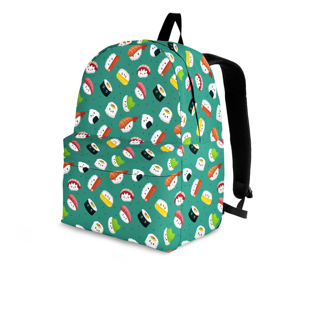 Sushi Backpack for Kids and Adults Sushi Pattern Bag Sushi - Etsy