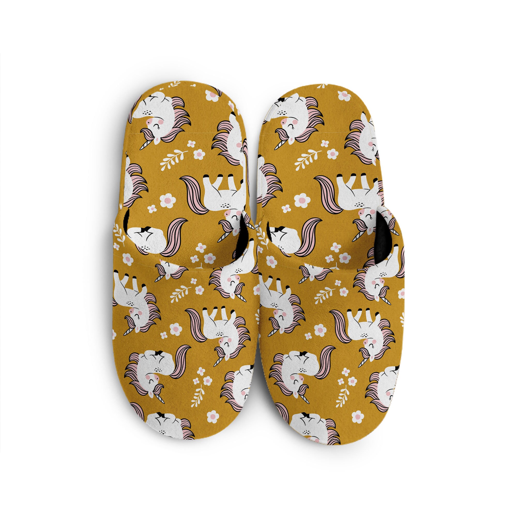 Unicorn Slippers Unicorn Pattern Slippers Cute Slippers | Etsy
