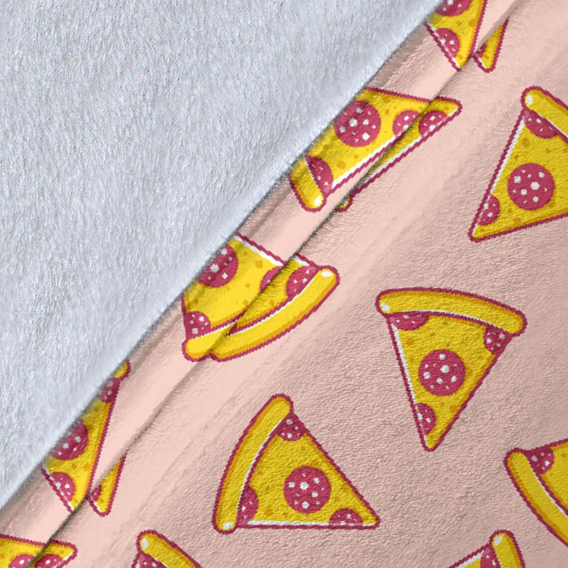 Cute Pizza Blanket Pizza Throw Blanket Pizza Print Fleece | Etsy