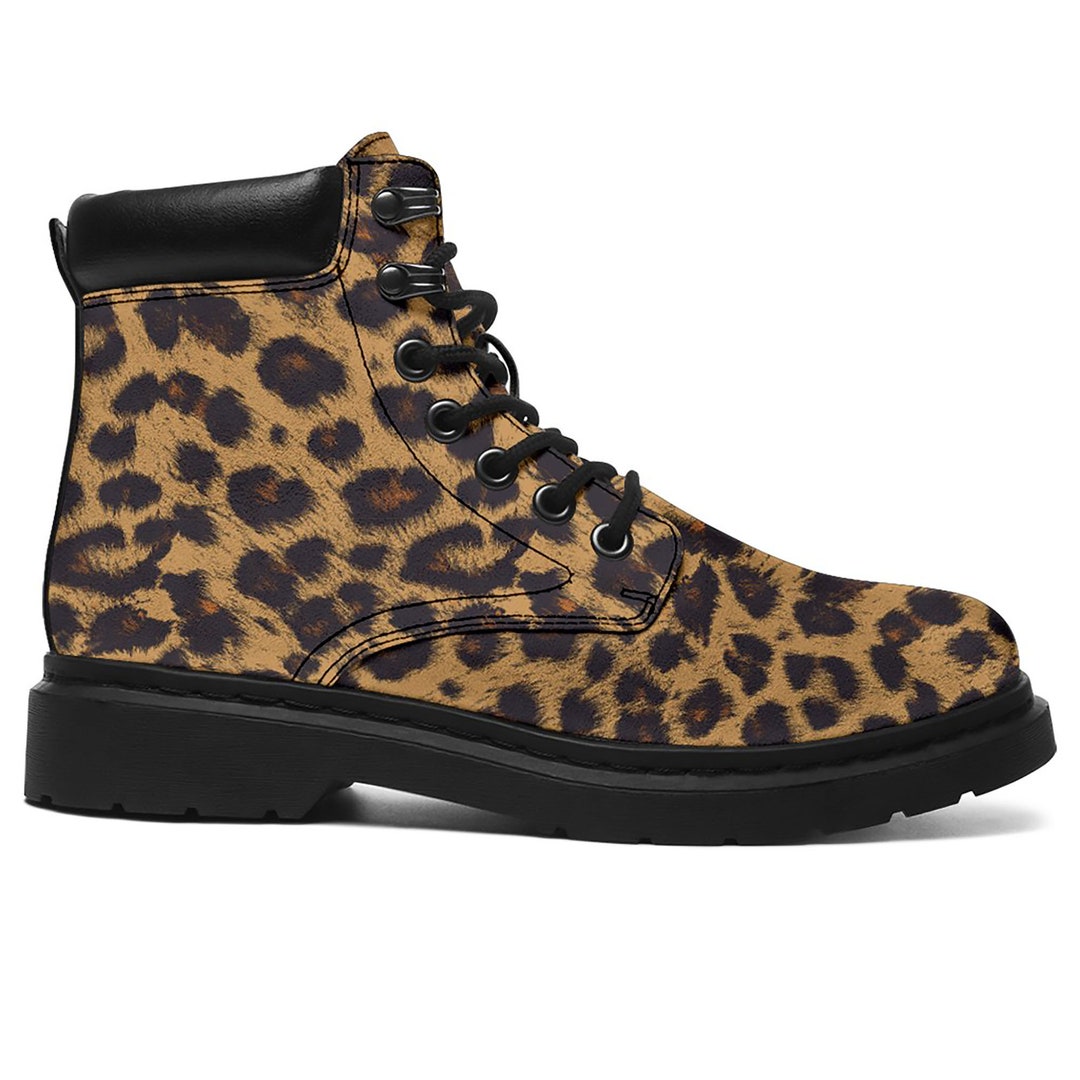 Leopard Winter Boots Leopard Pattern Booties Duck Boots Leopard Print ...