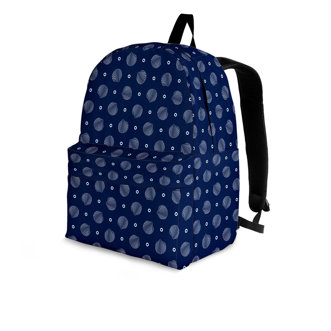 Seashell Backpack for Kids and Adults Seashell Pattern Bag - Etsy